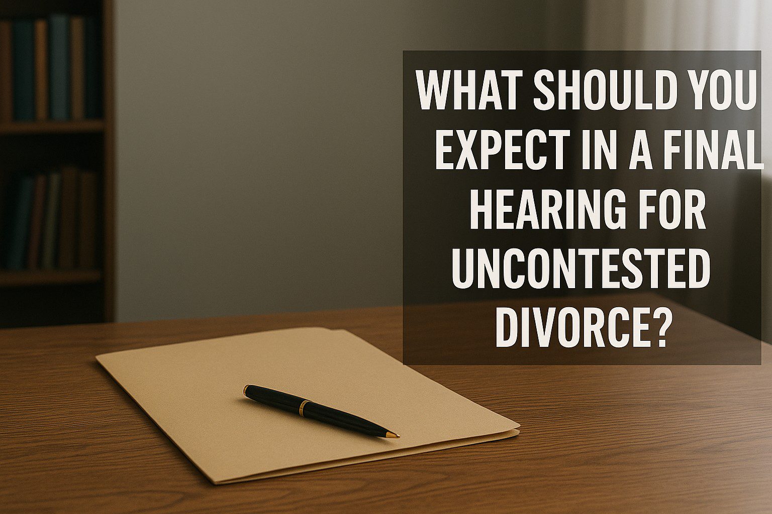 What Should You Expect in a Final Hearing for Uncontested Divorce?
